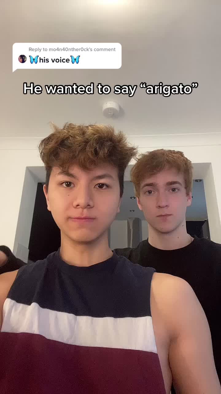 He tried to say arigato and this is what came out