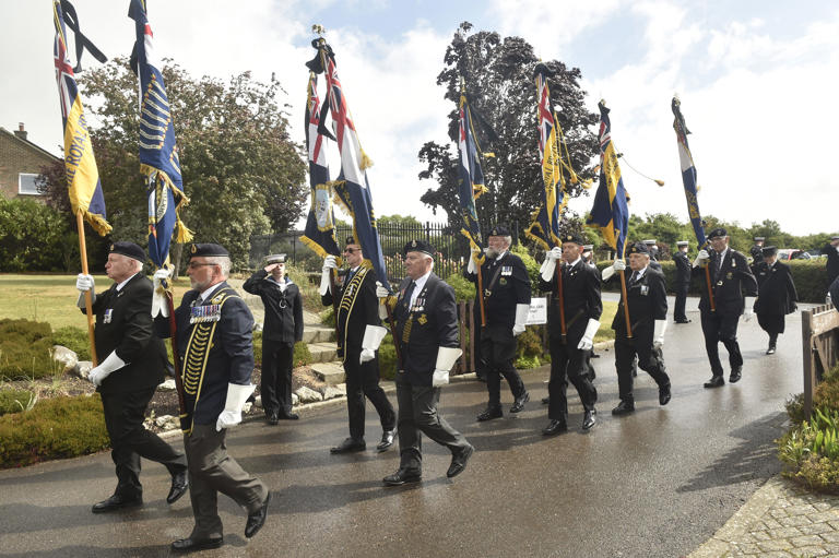 'Perfect send-off': 'Phenomenal' funeral for WWII hero as Royal Navy ...