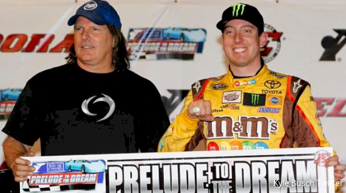 Kyle Busch honored with lap bonus money at Eldora Dirt Late Model Dream
