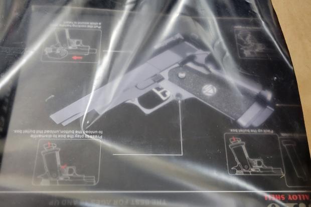 Counterfeit goods and air weapons seized from van at Appleby Horse Fair
