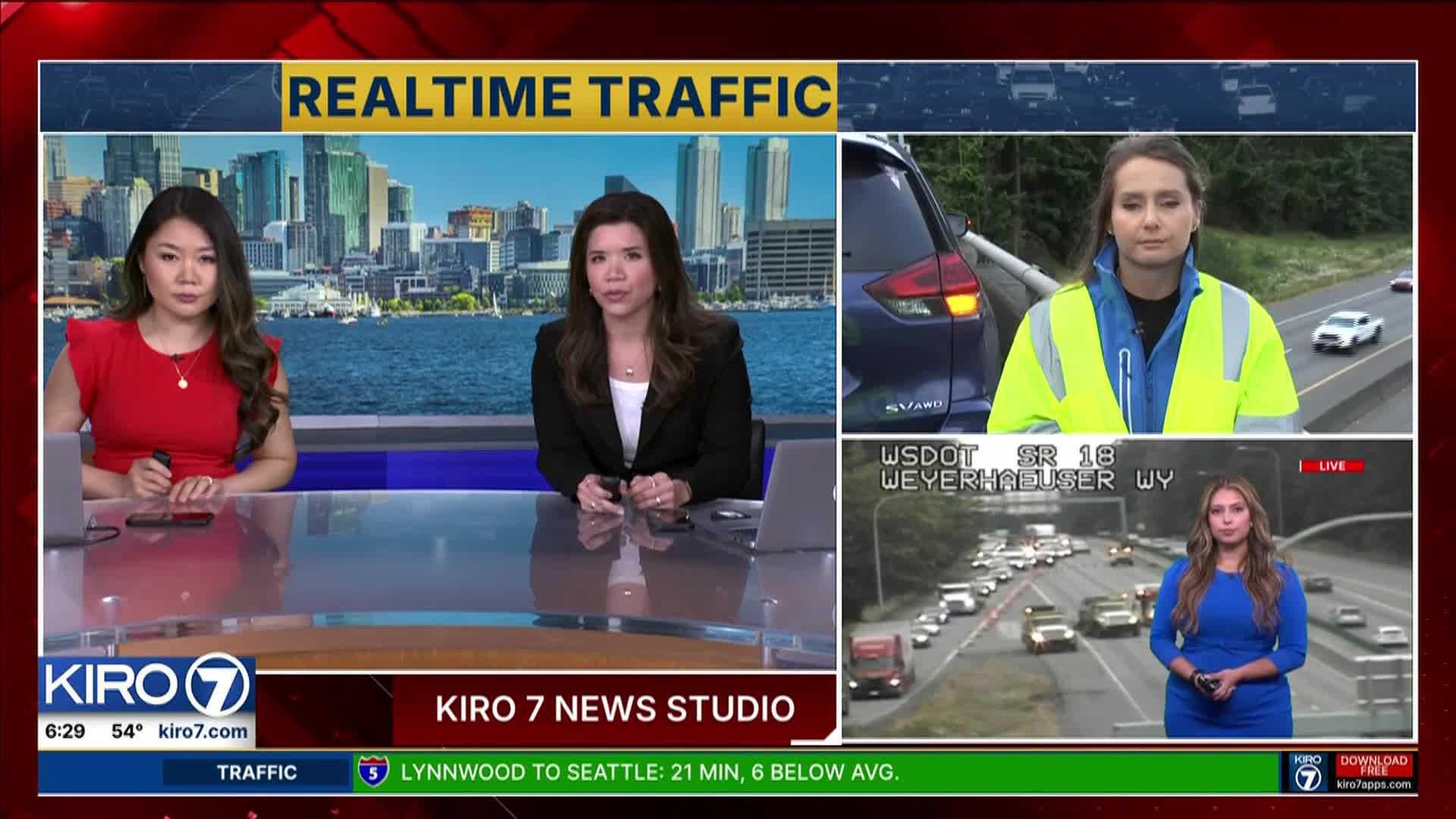 Two killed after pursuit ends in rollover crash on SR 18 in Federal Way
