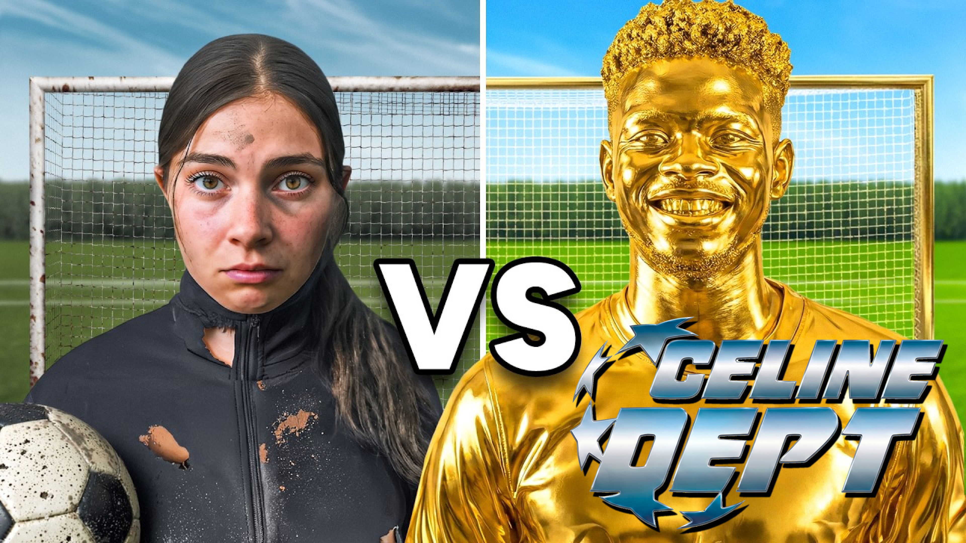 $1 vs $1,000,000 football player!