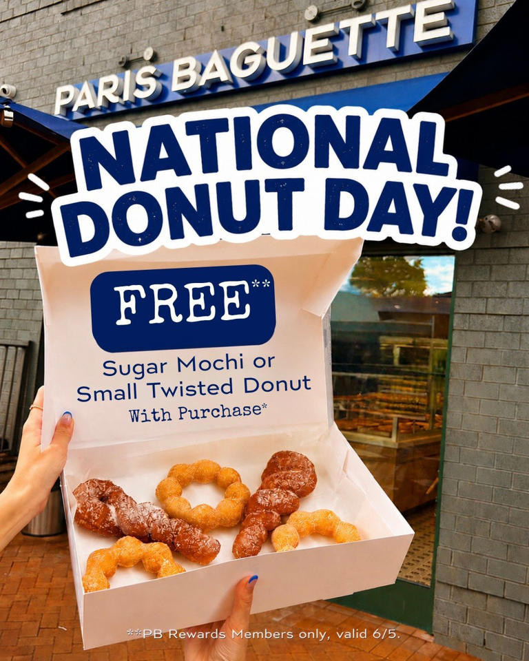 National Donut Day at Paris Baguette, NYC