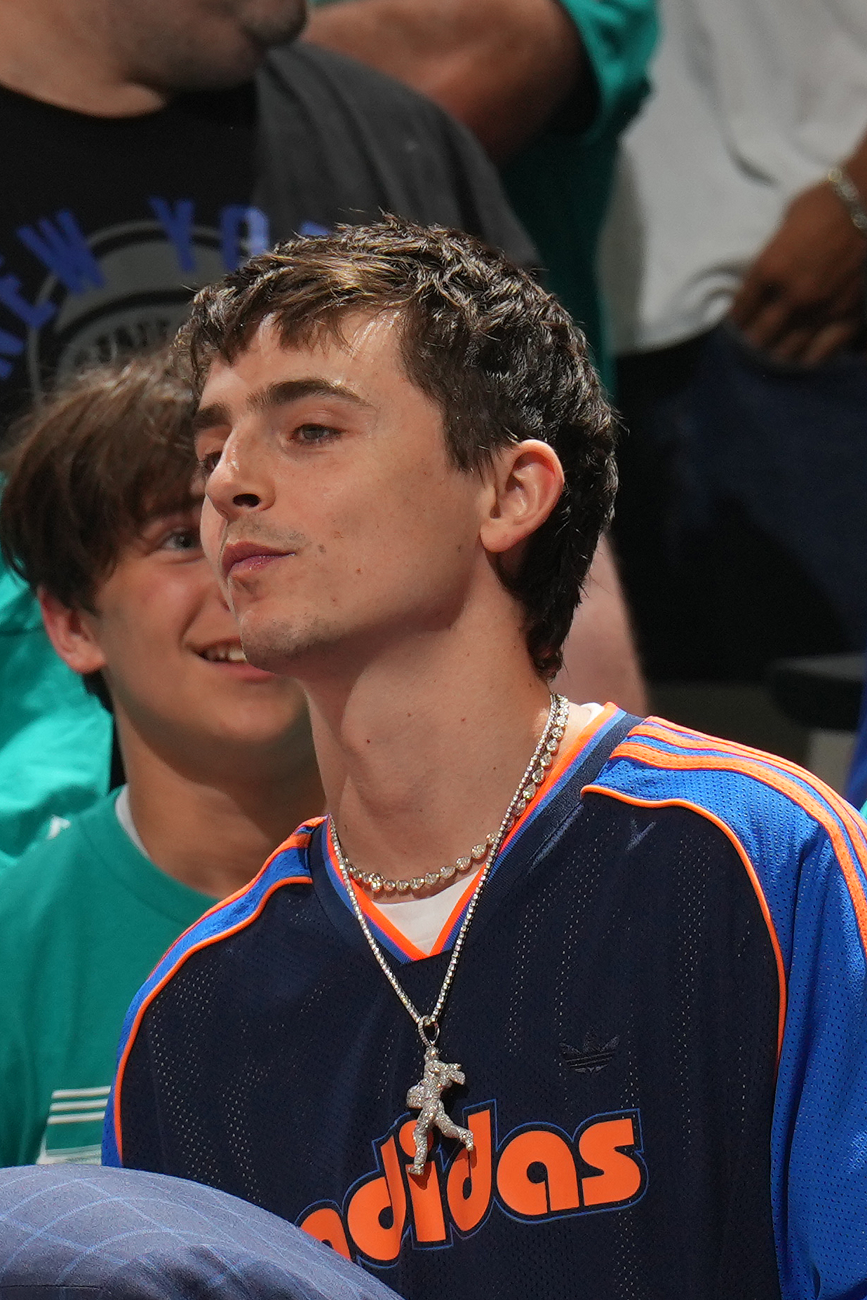 The story behind Timothée Chalamet’s diamond good luck charm for Knicks ...