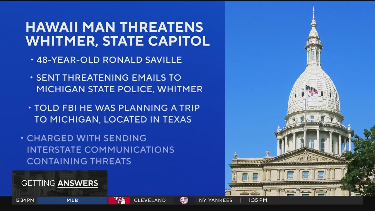 Hawaii man charged with threatening Michigan Gov. Gretchen Whitmer
