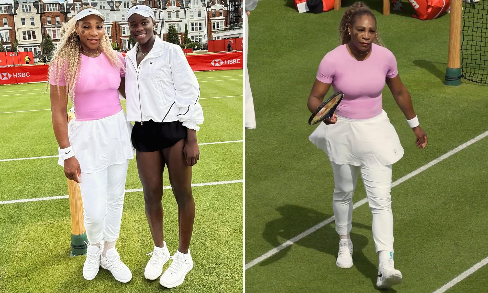 Serena Williams pictured for the first time after announcing her shock ...