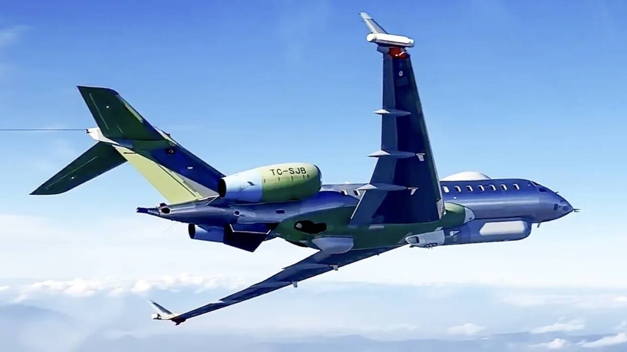 New Turkish electronic warfare aircraft seen with advanced systems ...