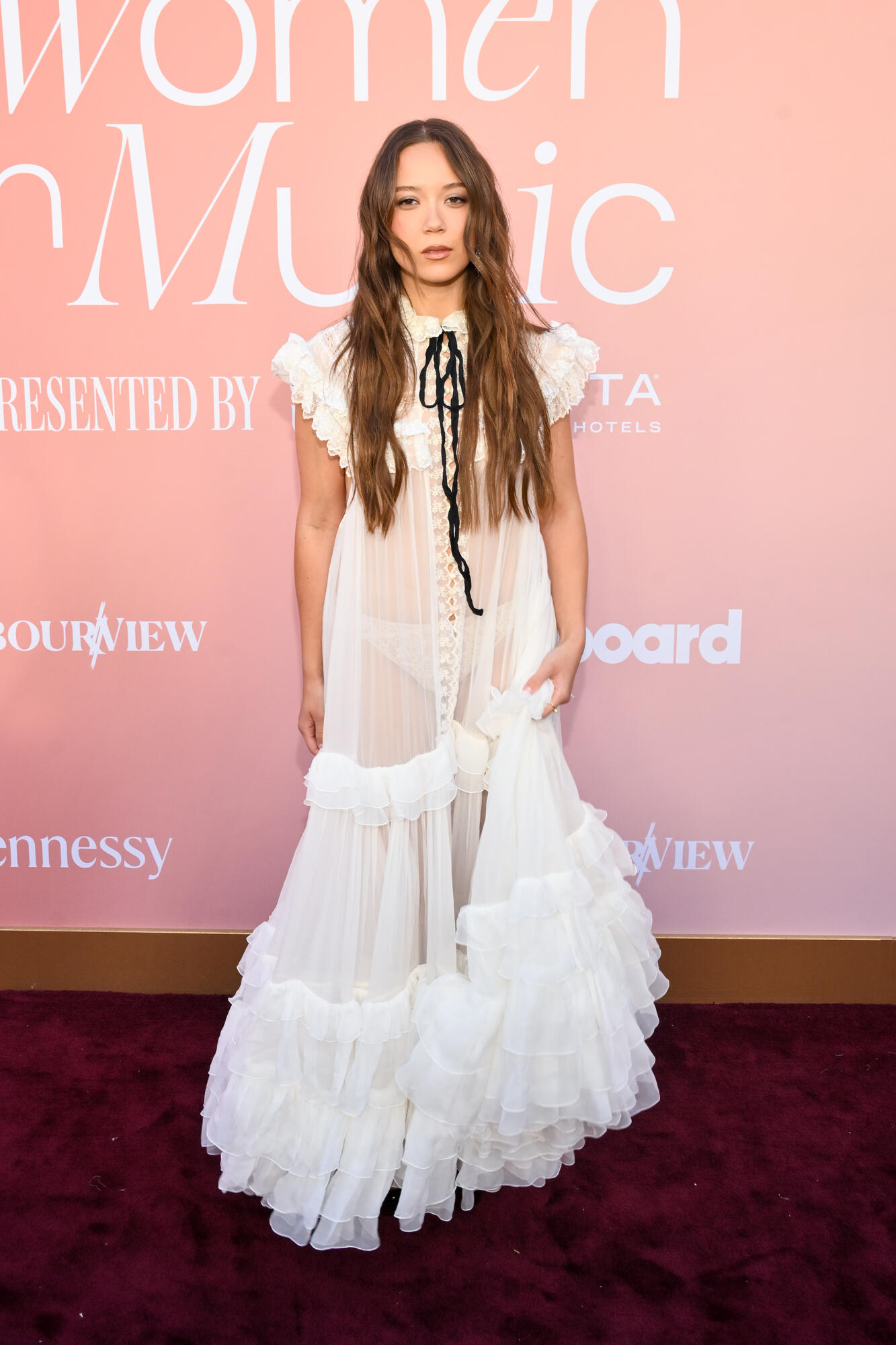 Sheer nightgown dresses are trending this spring