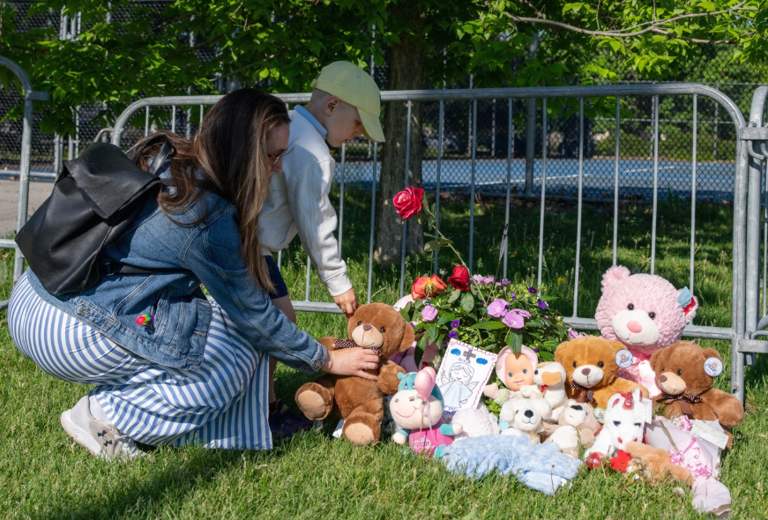 Child dies after inflatable castle tossed into air in Montreal park
