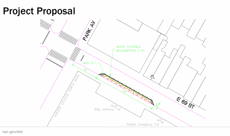 New plaza could replace parking spaces on UES street