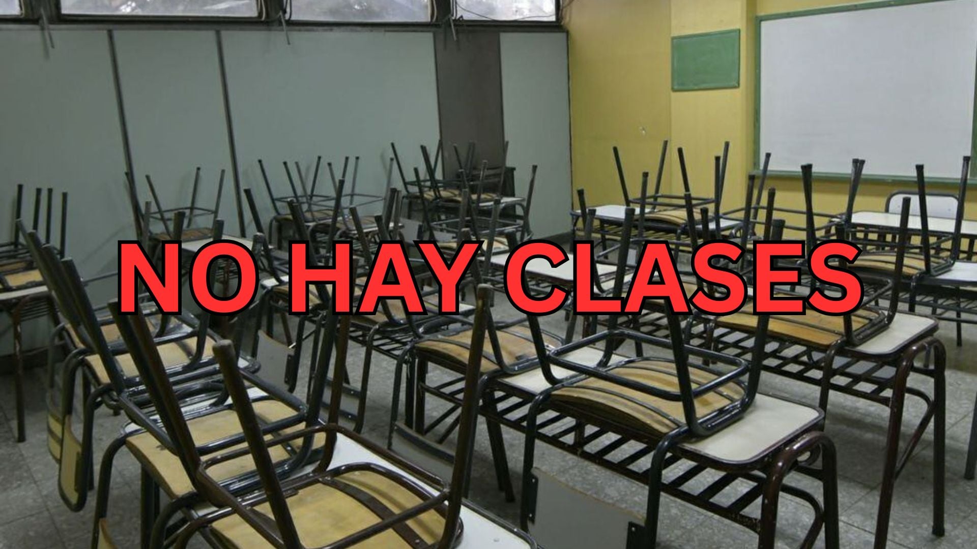 Suspenden las clases el lunes, martes, miércoles, jueves y viernes ...