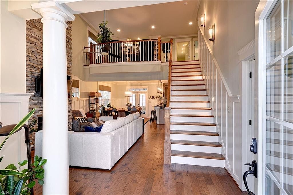 This 2012 showcase home in Chesapeake, Virginia, features a floor-to ...