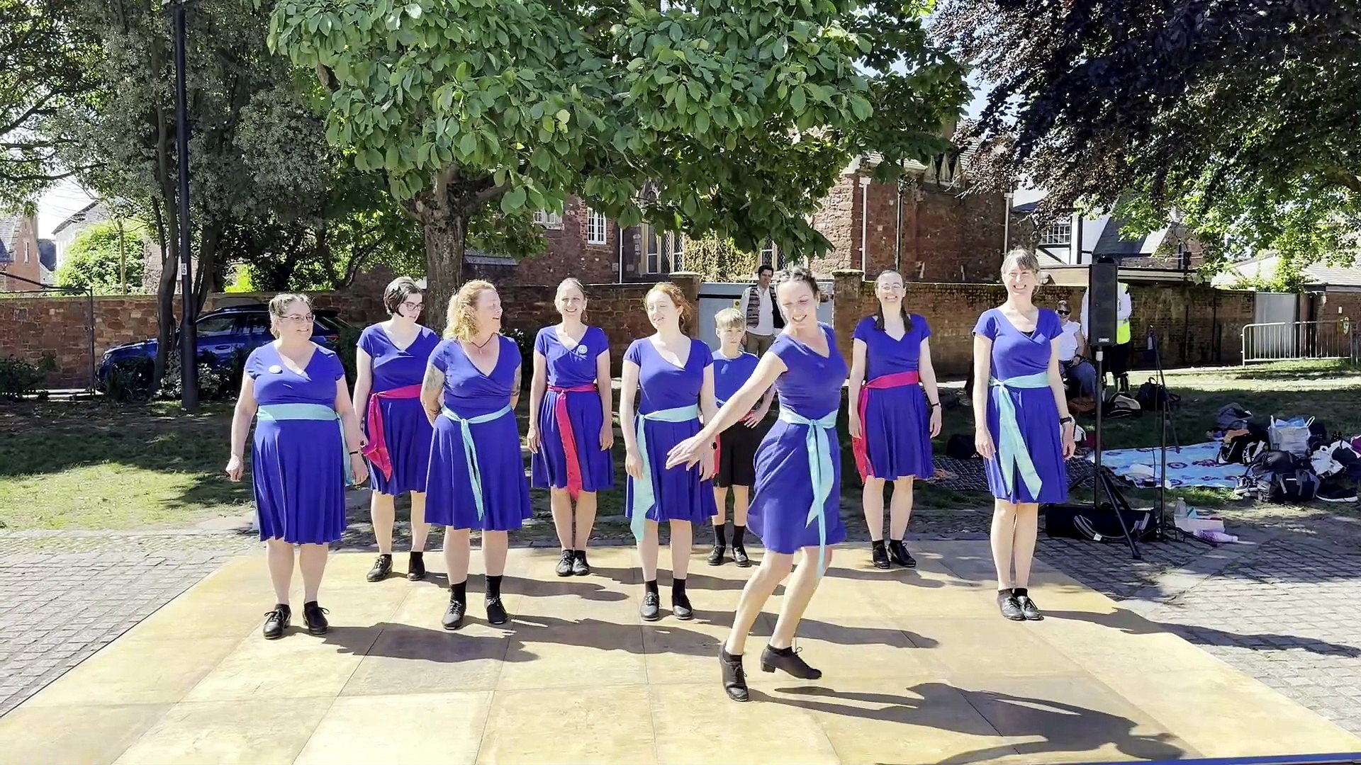 During a performance by Aurora Appalachian at Exeter Morris event ...