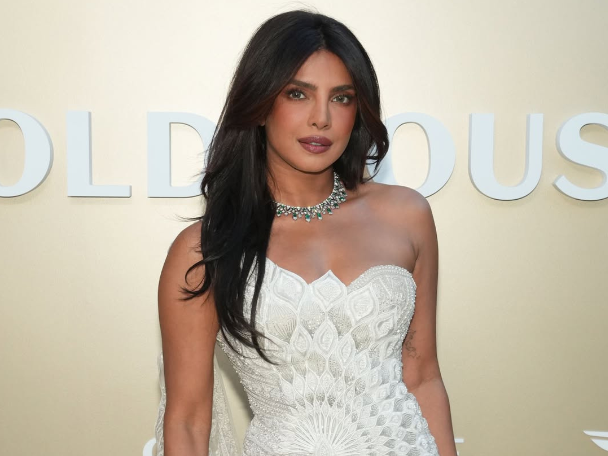 Priyanka Chopra’s sculpted white couture look steals spotlight at Gold ...