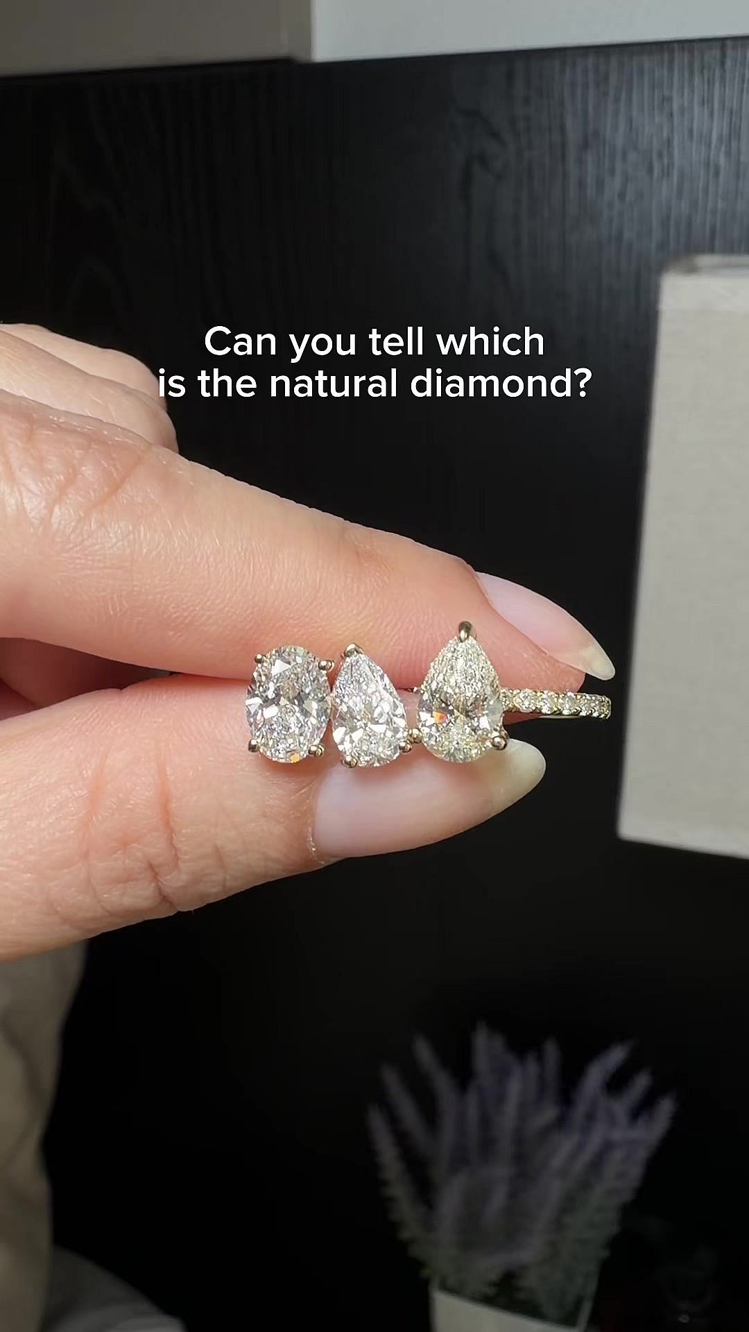 Can you spot the natural diamond?