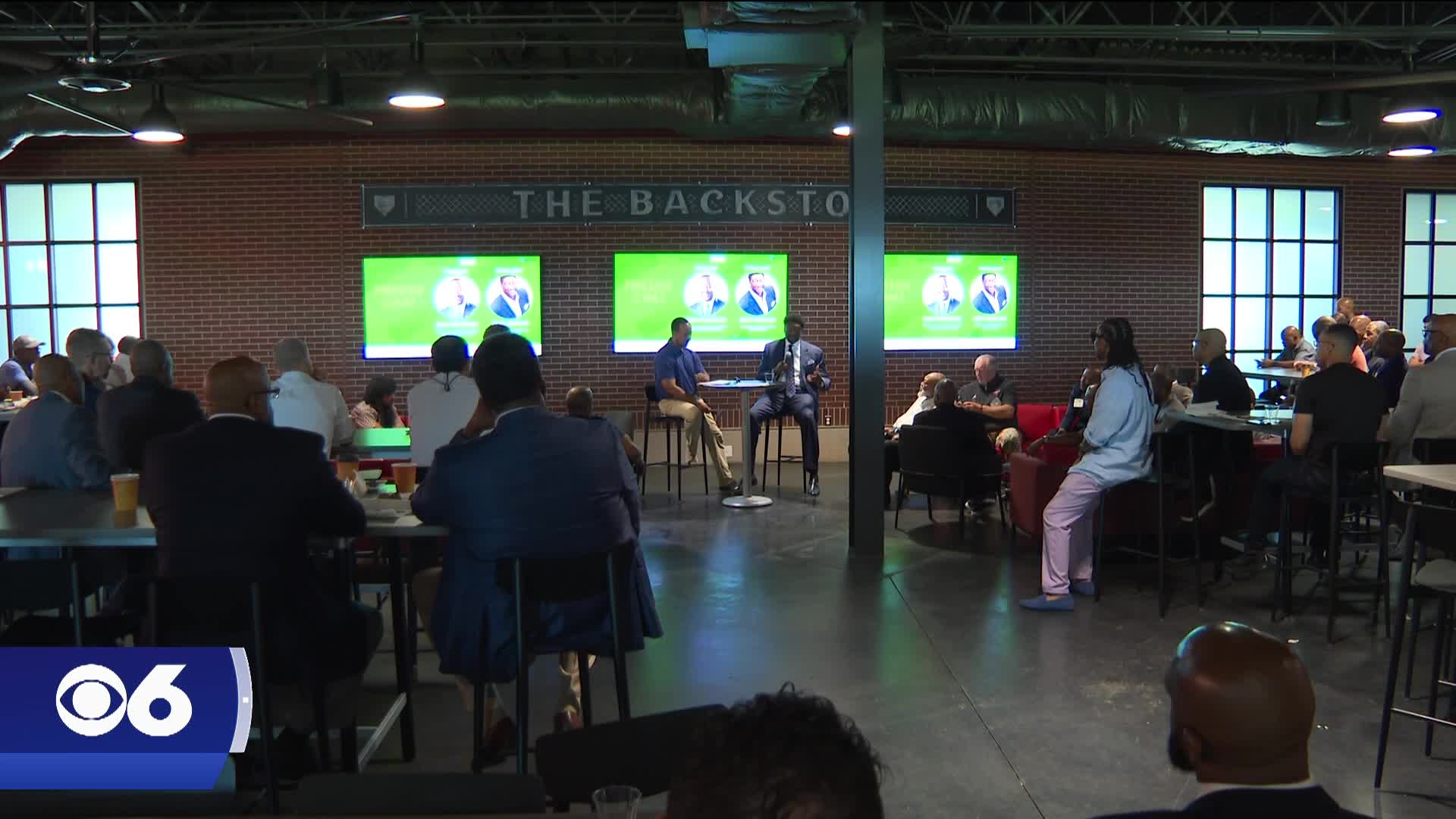 CBS 6’s Sean Robertson moderates panel at Incredible Men’s Breakfast