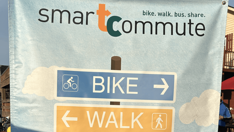 Participate in Smart Commute Week by carpooling, biking, walking