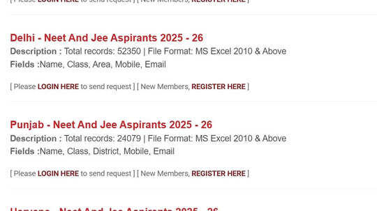 Student data for sale? CBSE, NEET, JEE, XAT records being sold online ...