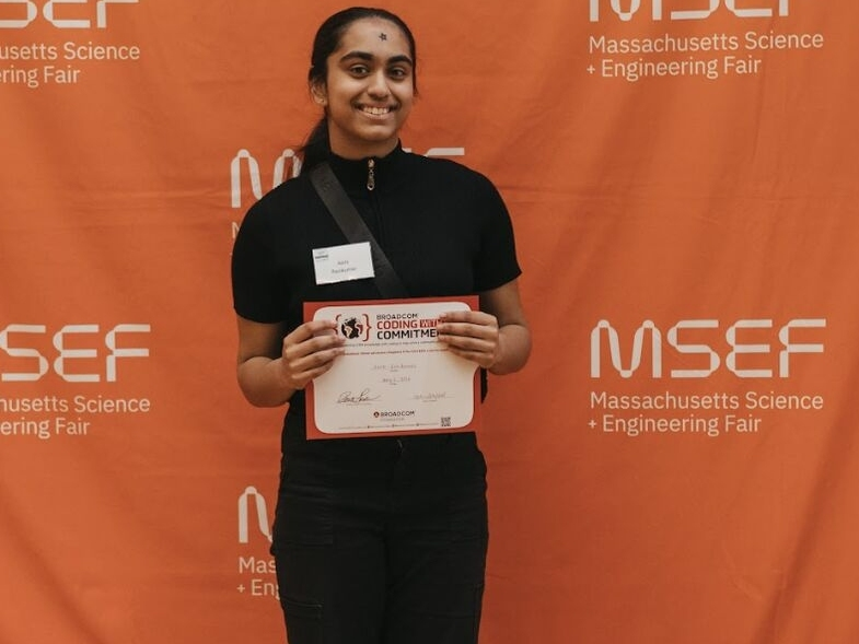 Malden student wins Broadcom coding award at state science fair