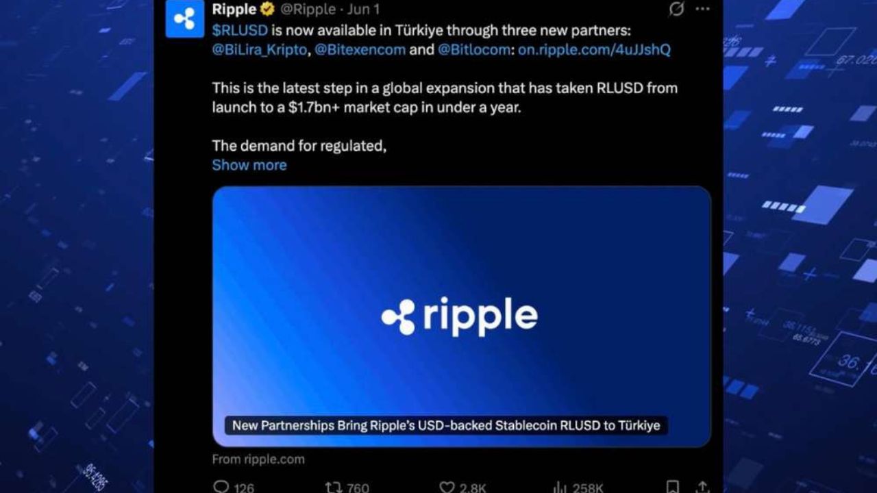 Ripple expands RLUSD into Türkiye through three major exchange partners
