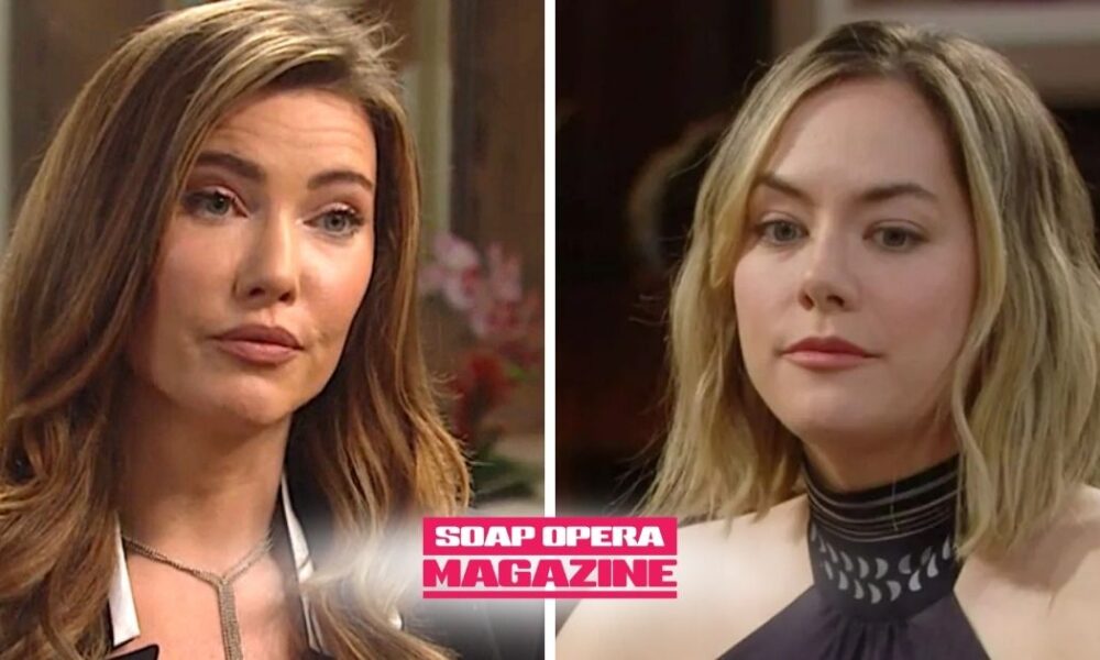B&B's Steffy Forrester showed up to smooth things over with Hope and ...