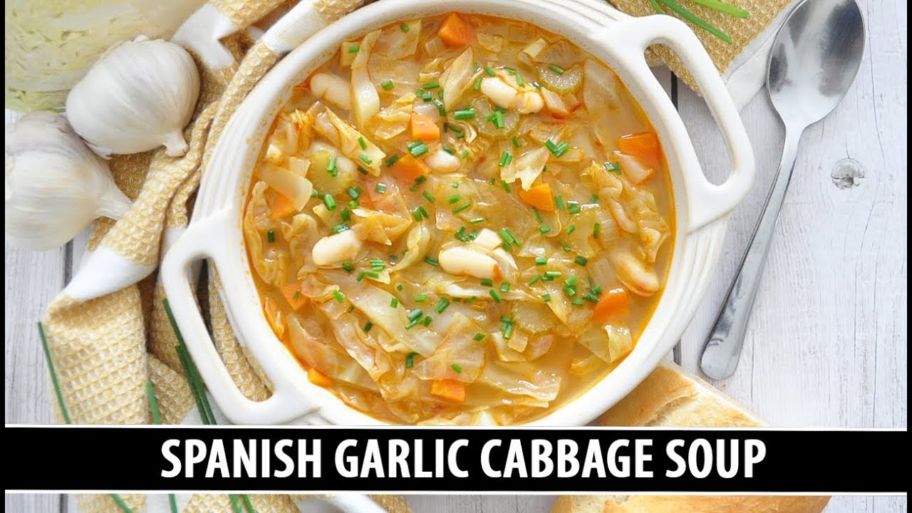 Spanish garlic cabbage soup: Healthy and easy one-pot recipe