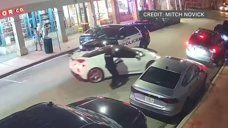 Video shows Corvette hitting police cruiser while fleeing traffic stop ...