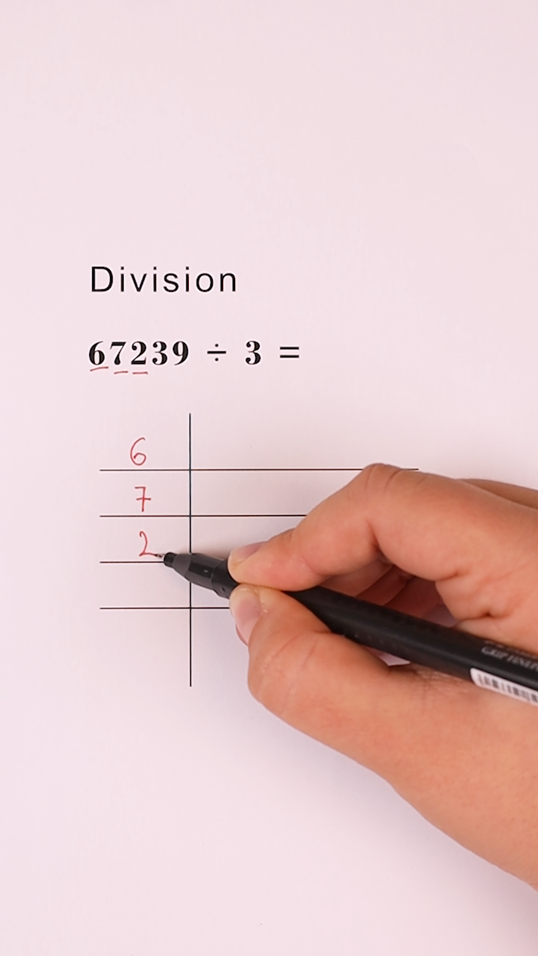Simplify division problems step by step