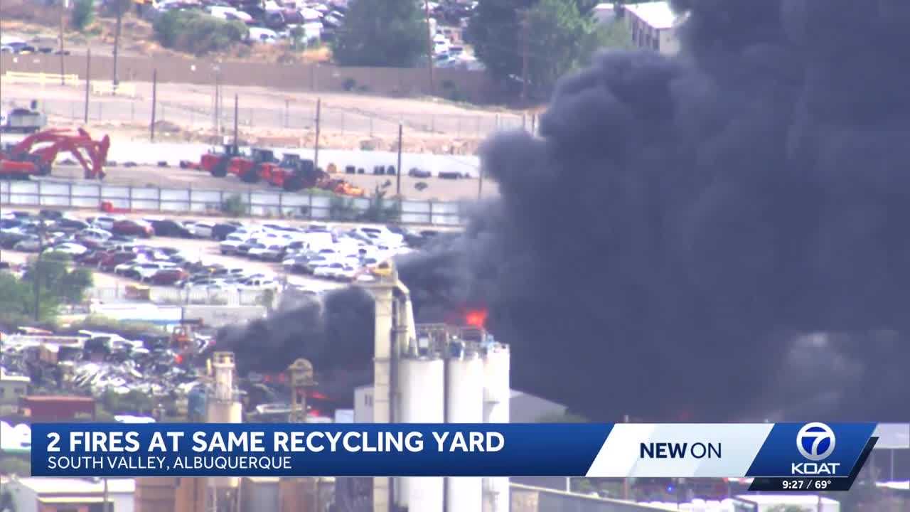 Albuquerque recycling yard fire was the second in a matter of days