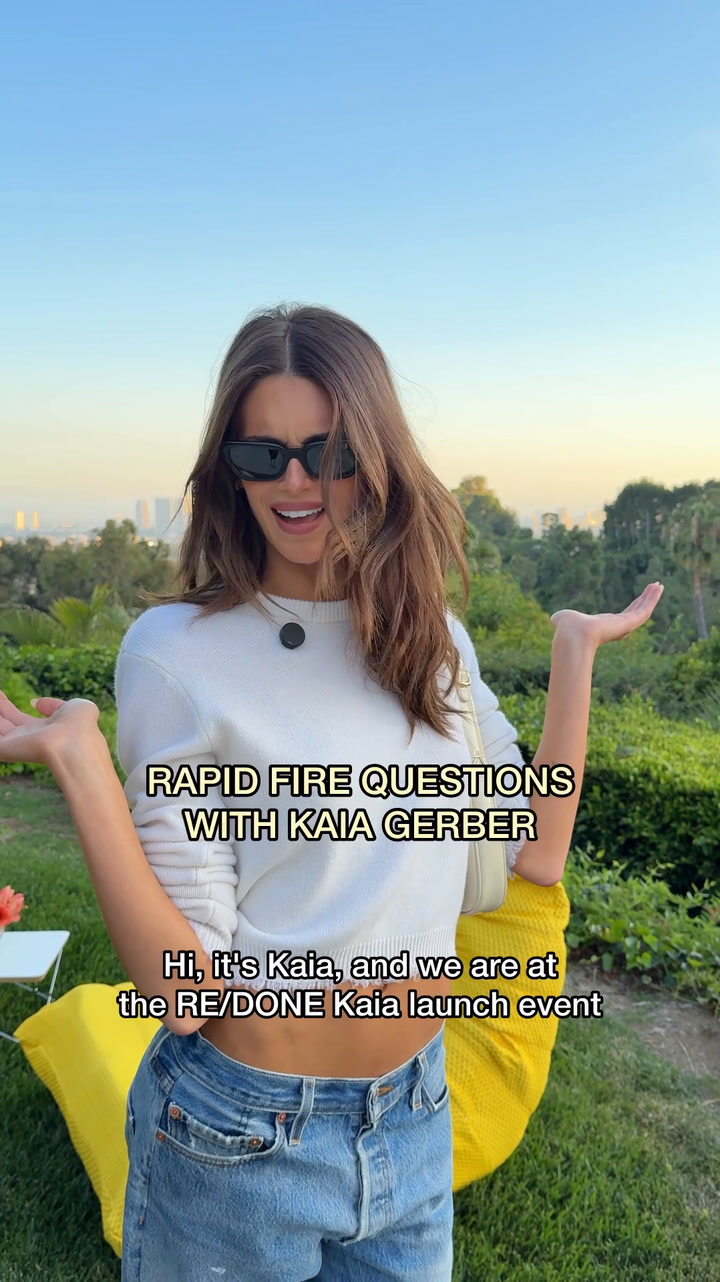Kaia Gerber talks Jane Birkin, '70s fashion, and her perfect uniform