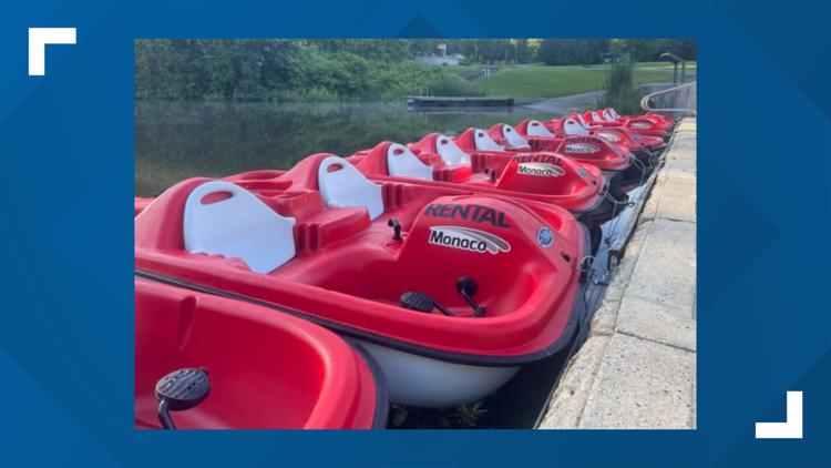New this summer: Paddle boat rentals at Lake Redman