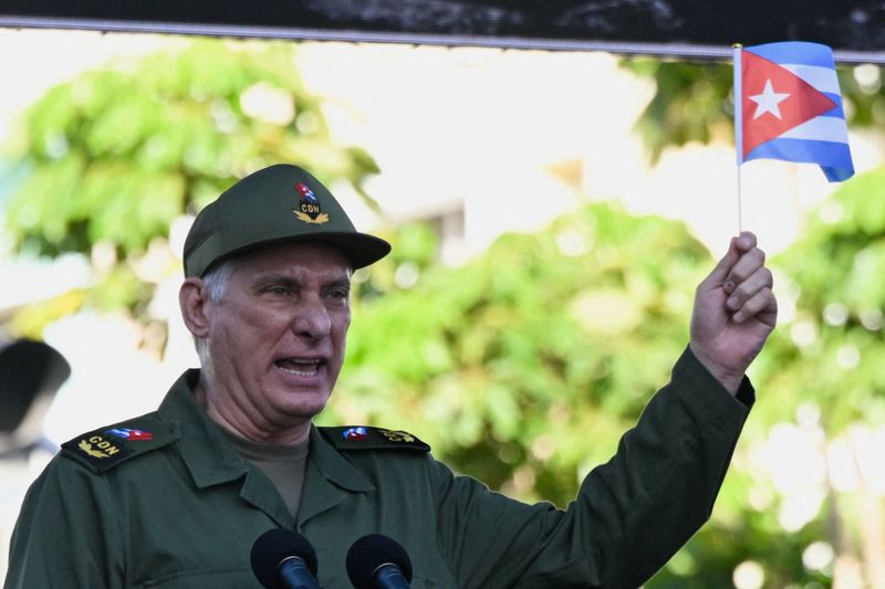 US imposes sanctions on Cuban president, Treasury website shows