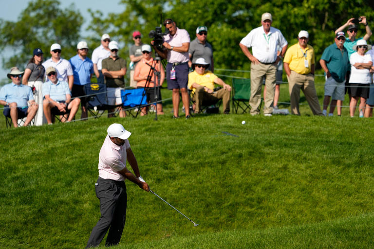 Scottie Scheffler gets heated after hitting water ball at Memorial