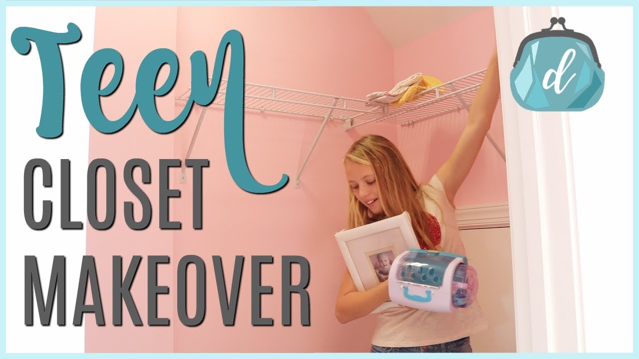 Budget kids closet makeover! Easy & affordable organization ideas for girls