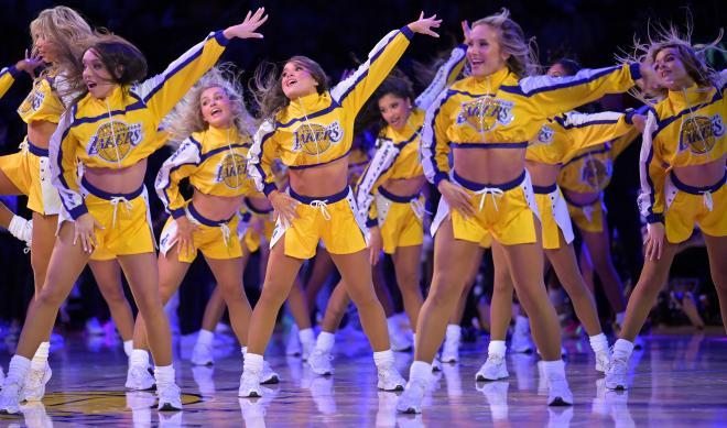 History made: Laker girls to wear first-ever sponsored uniform patch ...