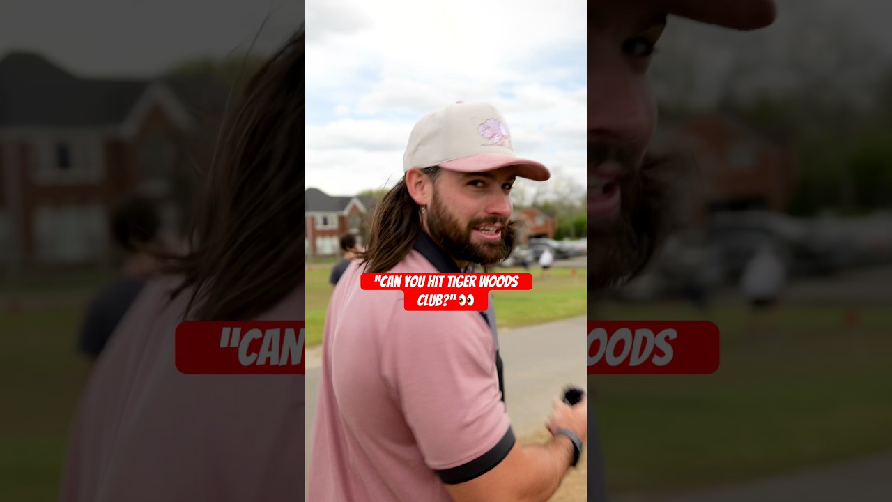 Watch me challenge Tiger Woods' shot!
