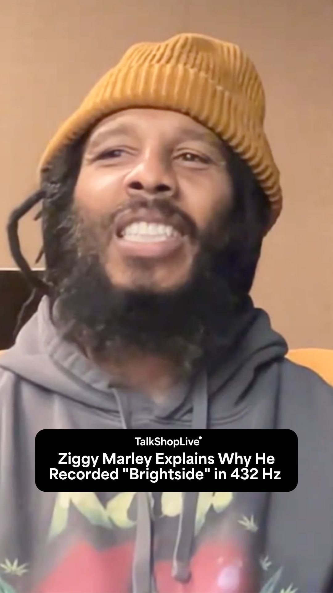 Ziggy Marley explains why he recorded "Brightside" in 432 Hz