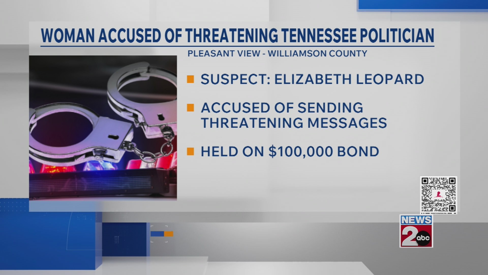 Woman accused of threatening Tennessee politician
