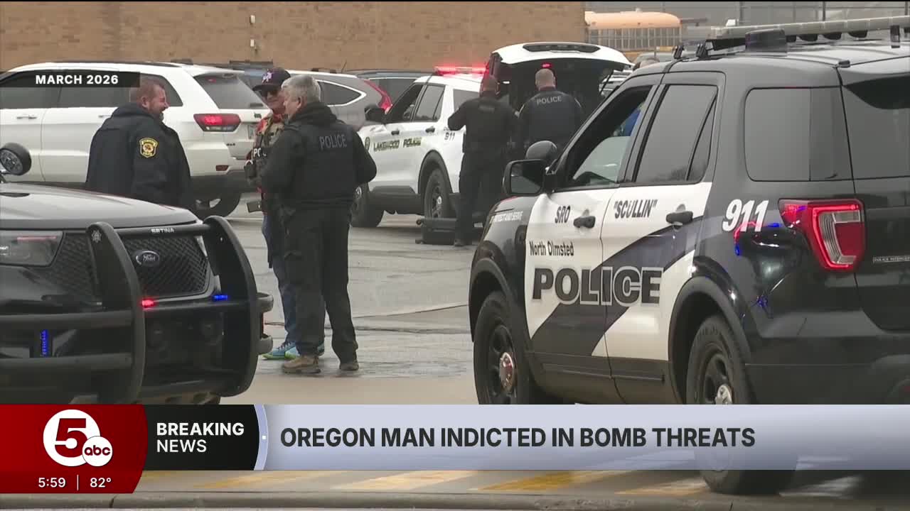 Oregan man indicted following bomb threats made to Ohio schools in March