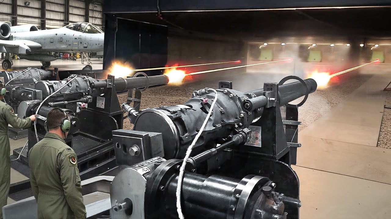 Installing & testing US A-10 Warthog’s super scary GAU-8 Gatling gun