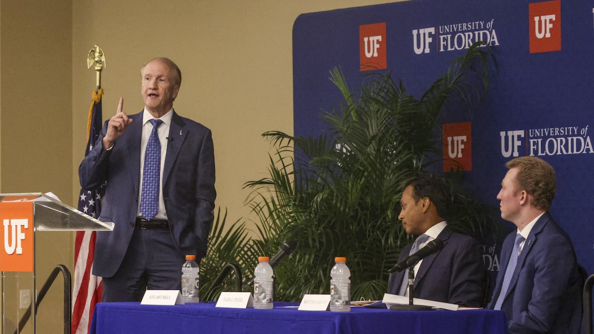 As new president visits, UF students, faculty call for stability, not ...