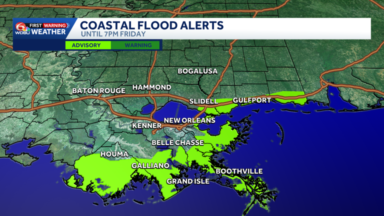 Southeast Louisiana flood risk Friday and Saturday as Gulf disturbance ...