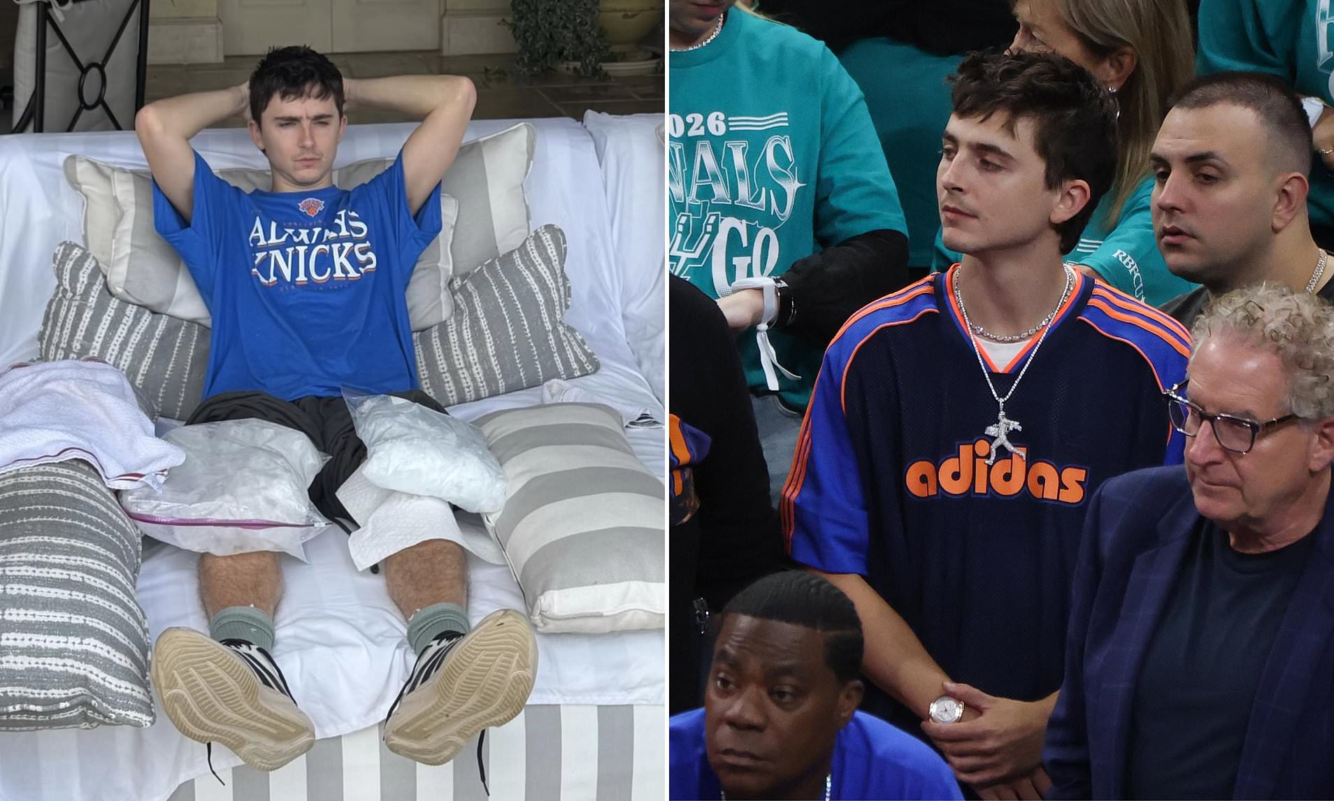 Timothee Chalamet warns of 'wear and tear' on fans after Knicks' NBA ...