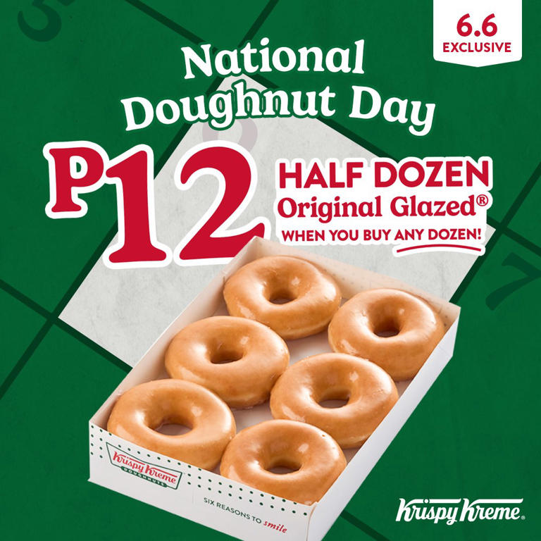 P100 JCO box, P12 Krispy Kreme half-dozen, and other donut day 2026 ...