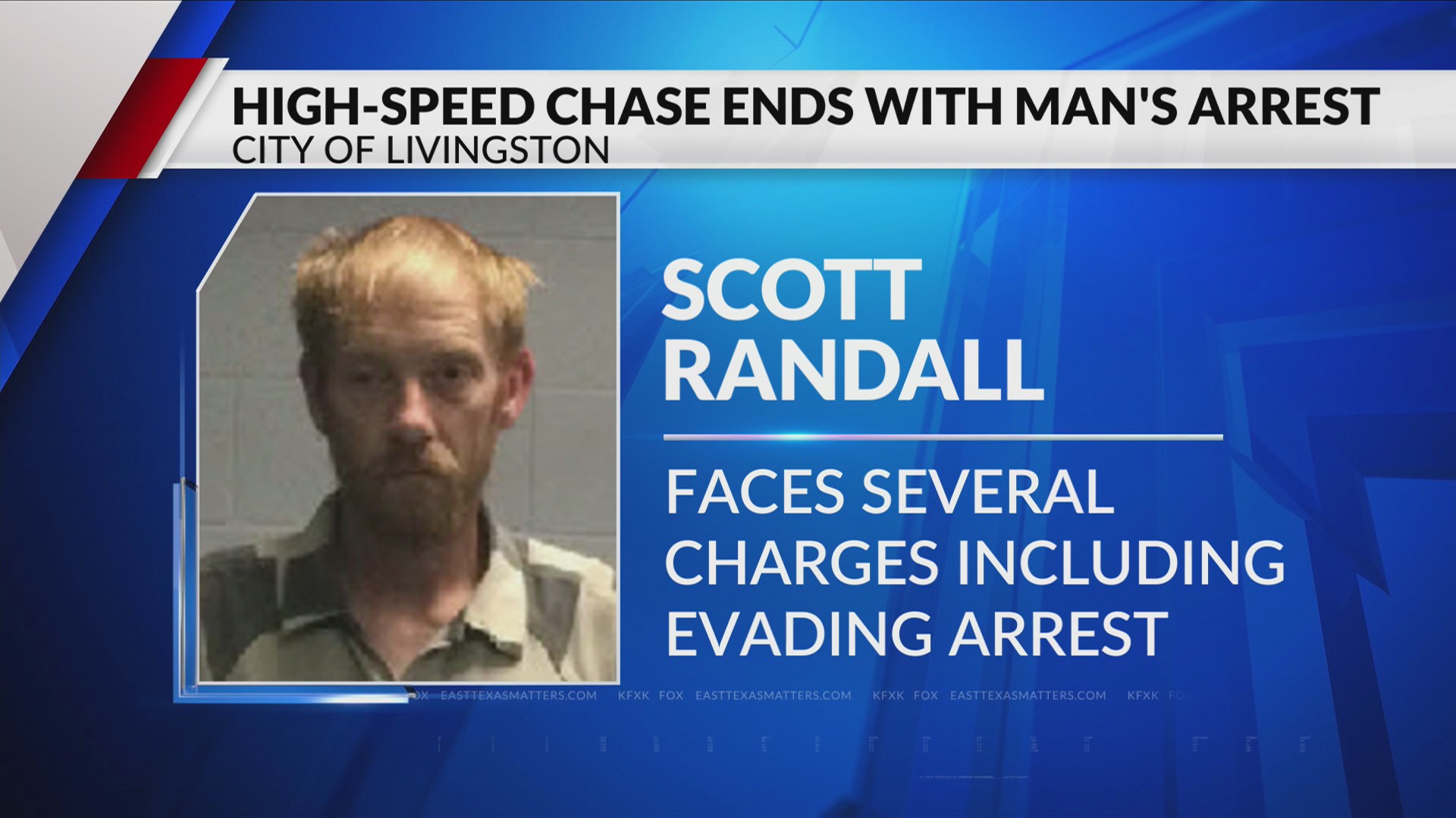 Man arrested following high-speed chase through Livingston arrested