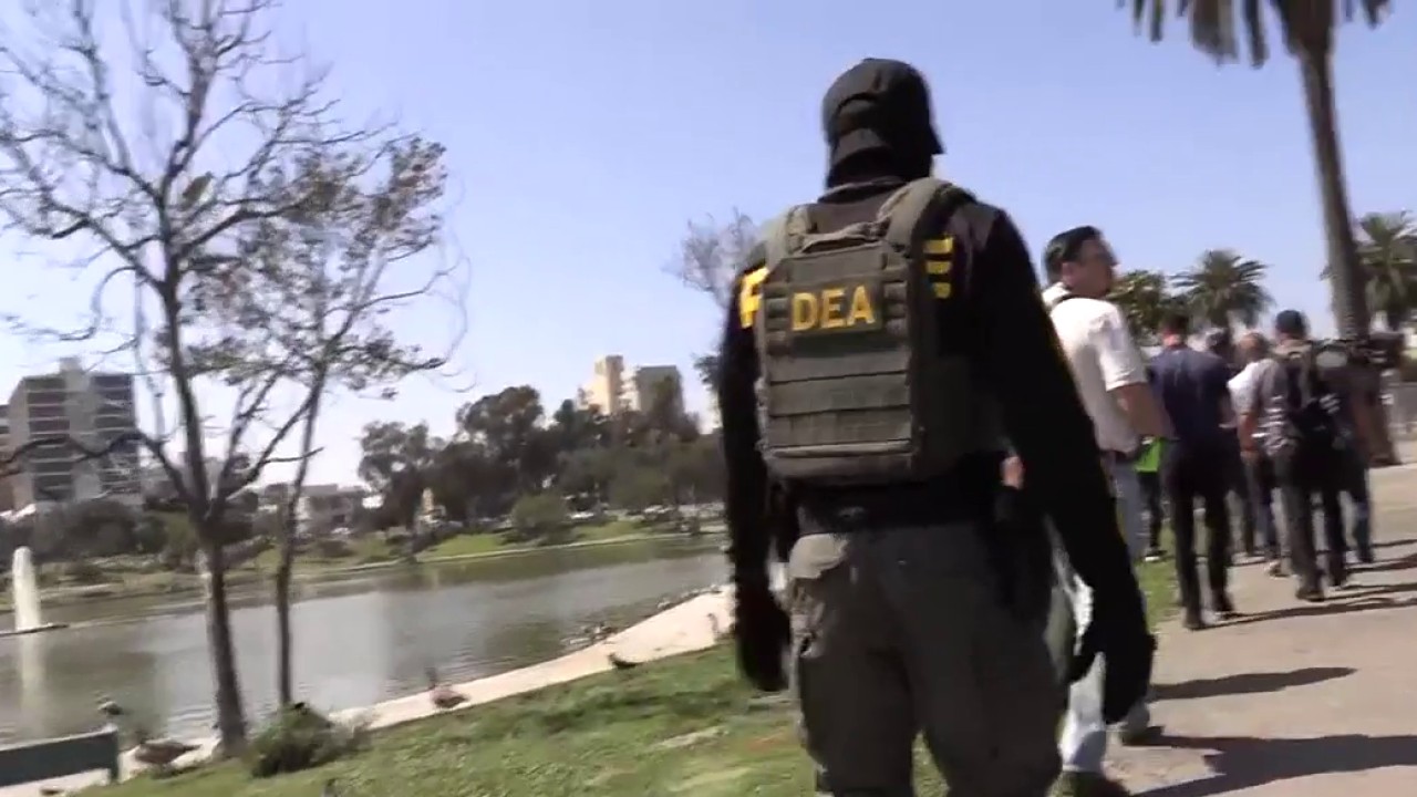 Drug raid underway at MacArthur Park