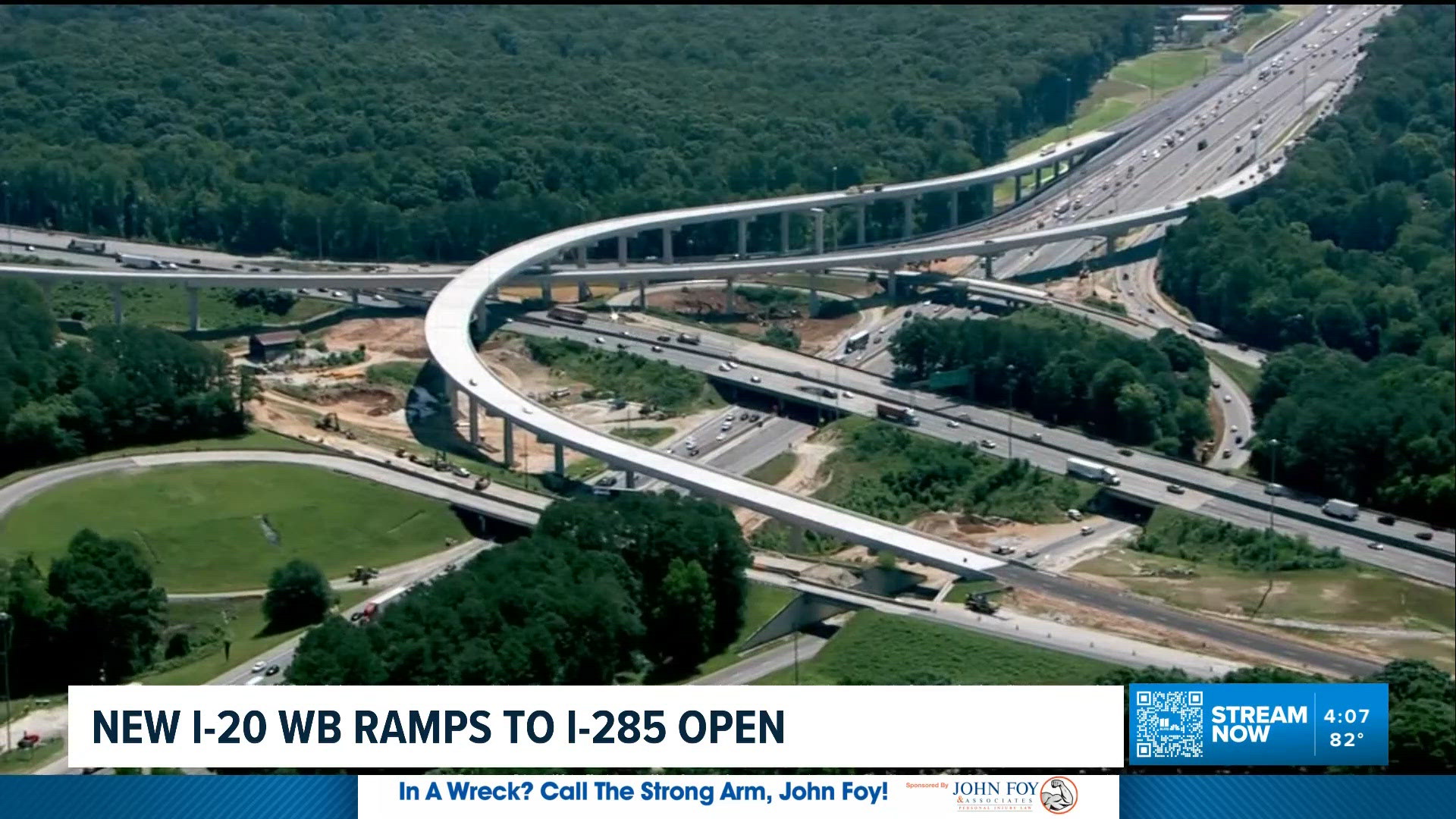 I‑285 interchange ramps open, easing metro Atlanta traffic
