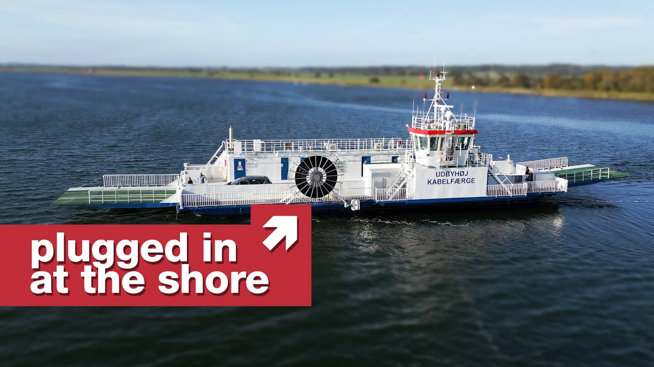 This Danish ferry is powered by a plug!
