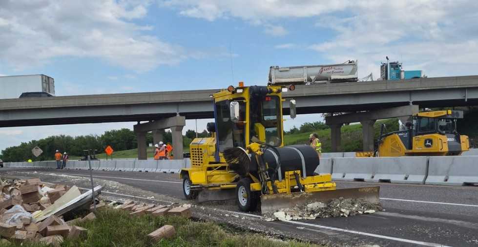 Cheese spill snarls traffic after tractor-trailer crash on I-70 in Missouri