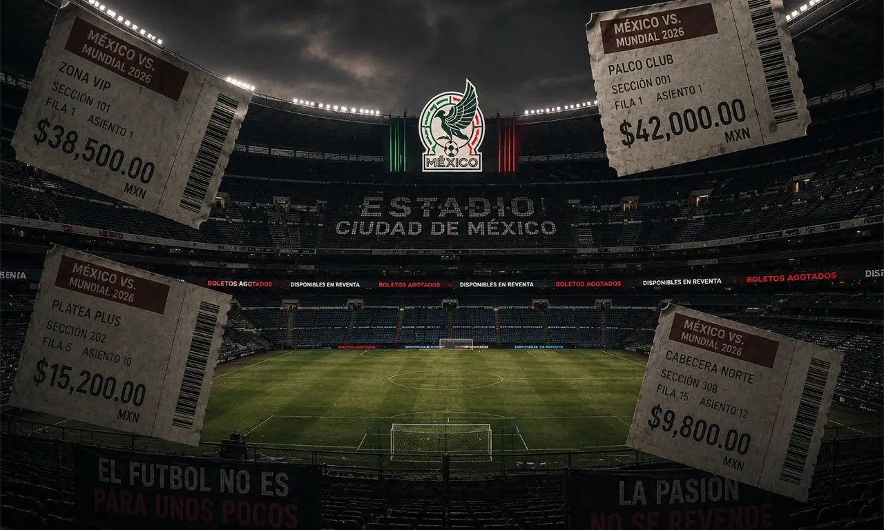 México vs Sudáfrica sin lleno: reventa dispara precios y tensión